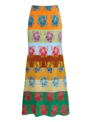 ROSIE ASSOULIN Slippery When Wet Floral Skirt