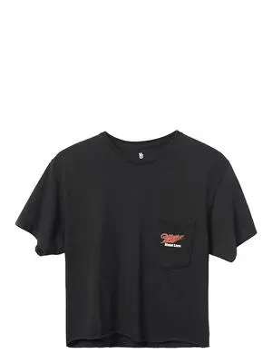 Junk Food Clothing Miller High Life Flea Market Crop Tee - Black