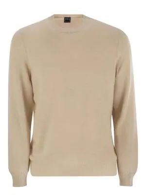 Fedeli Fedeli Argentina Persia Cashmere Crew Neck Jumper Beige