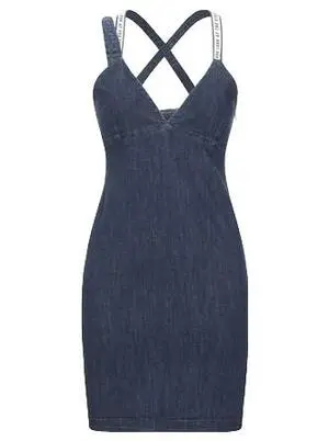 FRANKIE MORELLO Mini Bodycon Denim Dress - Blue