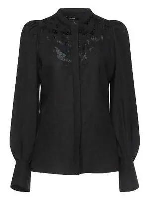 ISABEL MARANT Linen Shirt With Lace Trims