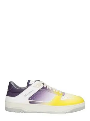 Santoni Low-top Leather Sneakers - Yellow
