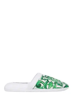 Dolce & Gabbana Cotton Terry Slippers - Multicolor