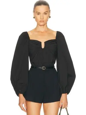 Carolina Herrera Sweetheart Top - Black
