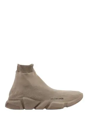 Balenciaga Speed Full Knit Sneakers - Tan