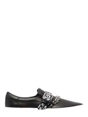 Amiri Bandana Chain Slip-ons - Black