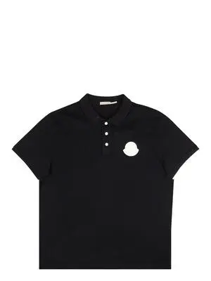 Moncler Logo Patch Polo Shirt - Blue