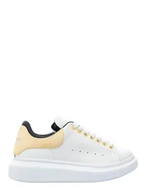 Alexander McQueen Oversized Sneakers With Double Heel Tab - White