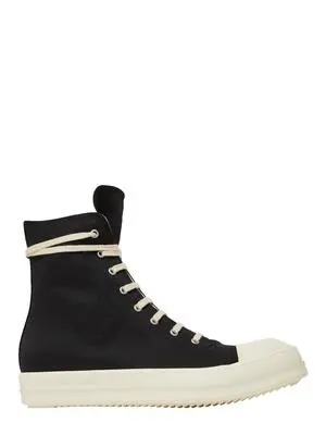 Rick Owens Fogachine High Top Sneakers - Black