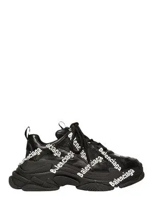Balenciaga Triple S 'logotype' Sneakers - Black