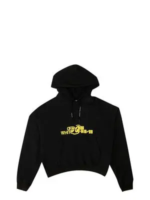 Off-White Graphic Print Hoodie - Black