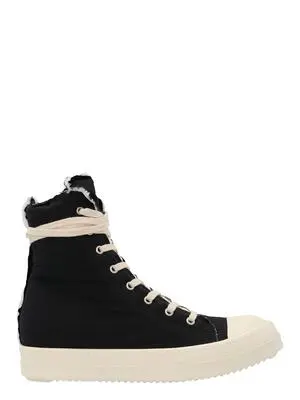 Rick Owens Gethsemane Padded High Top Sneakers - Black