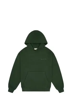 MUSEUM OF PEACE & QUIET Wordmark Pigment-dyed Hoodie - Green