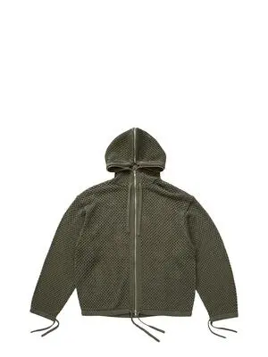 Kenzo Mesh Full Zip Hoodie - Green