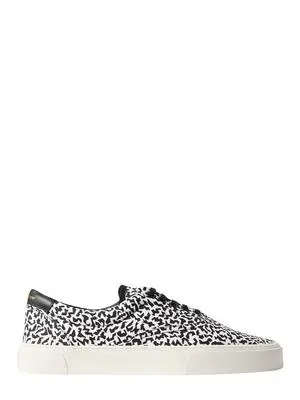 Saint Laurent Venice Low Printed Sneakers - Black