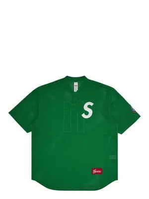 Supreme S Logo Baseball Henley - Green
