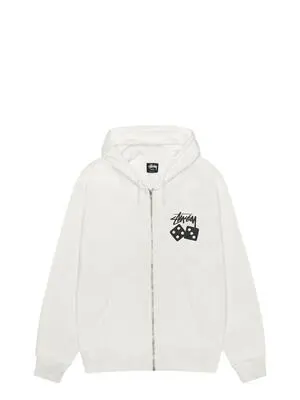 StÜssy Dice Zip Hoodie - Cream