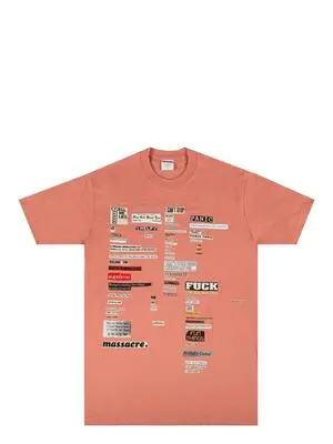 Supreme Supreme Cutouts Tee Orange
