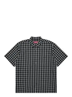 Supreme Mini Plaid Short-sleeve Shirt - Black
