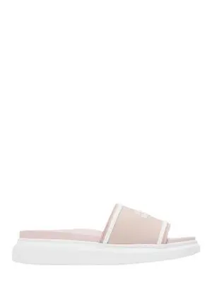 Alexander McQueen Oversized Hybrid Signature Slide - Pink