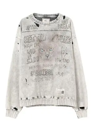 Mihara Yasuhiro Bleached Pullover - Grey