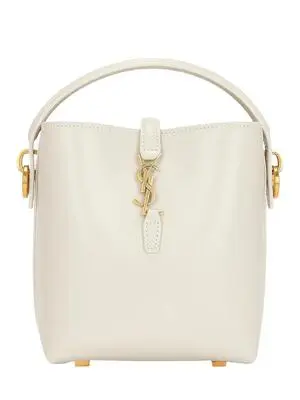 Saint Laurent Le 37 Leather Shoulder Bag - White