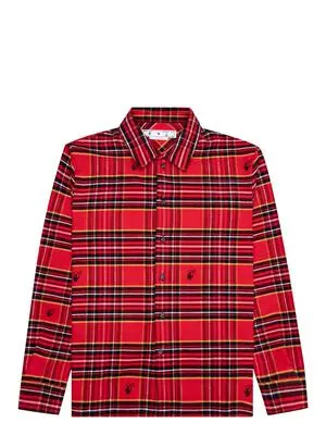 Off-White Flannel Skate Shirt - Red