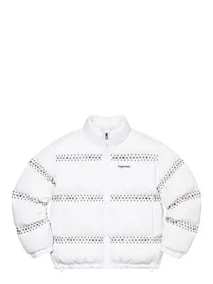 Supreme X B.b. Simon Studded Puffer Jacket - White