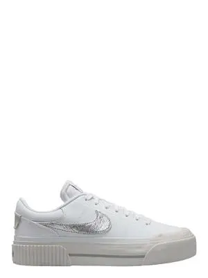 Nike Court Legacy Lift Metallic Sneakers - White