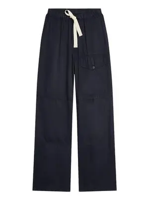 Dries Van Noten Loose Fit High-waisted Cargo Pants - Blue