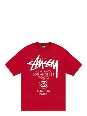 StÜssy World Tour Tee - Red