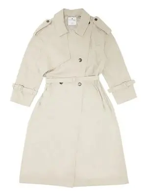 COURREGES Strap Iconic Trench Coat - Grey