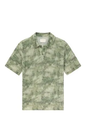 Aimé Leon Dore Mesh Knit Polo - Green