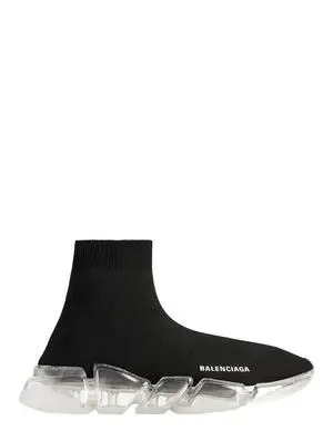 Balenciaga Speed 2.0 Sneaker With Full Clear Sole - Black