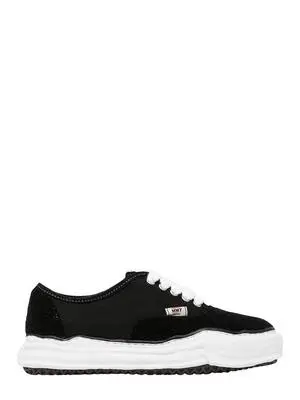 Mihara Yasuhiro Baker Og Sole Canvas Low Top Sneakers - Black