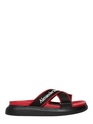 Alexander McQueen Oversized Hybrid Slides - Red