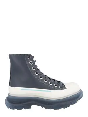 Alexander McQueen Tread Slick Lace-up Boots - Blue