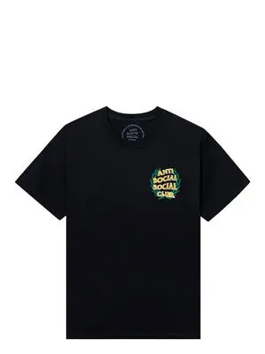 ANTI SOCIAL SOCIAL CLUB Laurel Logo Flip Tee - Black