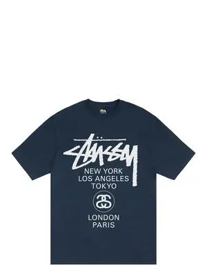 StÜssy World Tour Tee - Blue