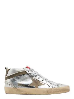 GOLDEN GOOSE Mid Star Laminated Sneakers