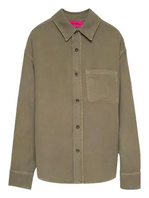 THE ELDER STATESMAN Early Dawn Overshirt - Green