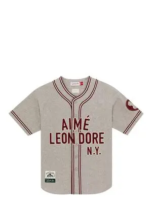 Aimé Leon Dore X Mitchell & Ness Team Baseball Jersey - Grey