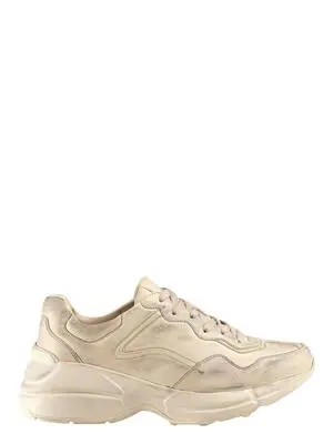 Gucci Rhyton Distressed Sneakers - Cream