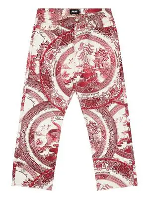 PALACE Printed Trousers - Red