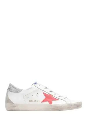 GOLDEN GOOSE Superstar Lobster Silver Sneakers - White