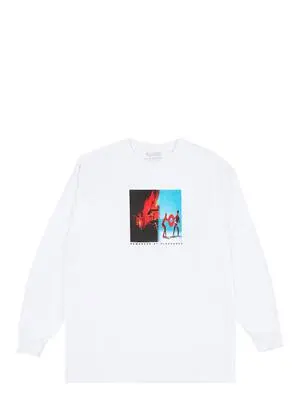 PLEASURES Repulic Long-sleeve T-shirt - White