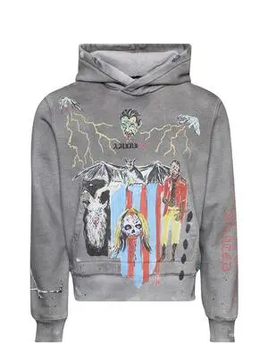 Amiri X Wes Lang Blood 38 Hooded Sweatshirt - Grey