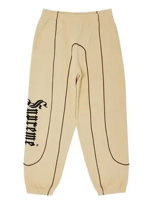 Supreme Curve Piping Sweatpants - Cream