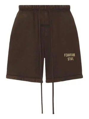 Fear Of God Heavy Fleece Soccer Short - Brown