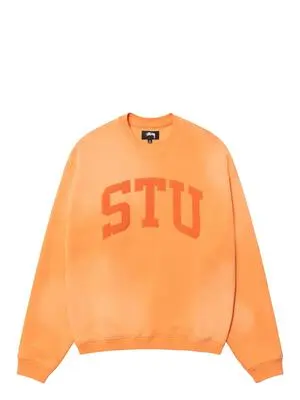StÜssy Appliqué Crewneck Orange